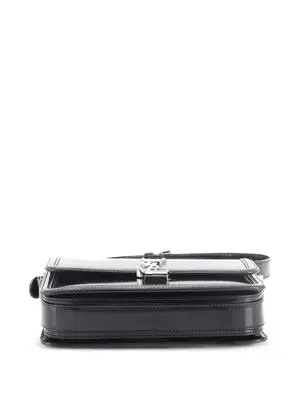 Saint Laurent Solferino Patent Medium Shoulder Bag - Black