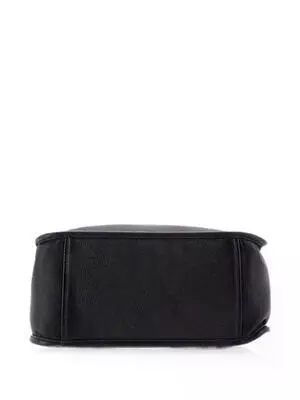 Prada Logo Strap Leather Medium Hobo Bag