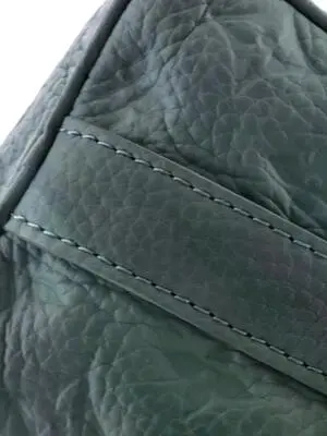 LOUIS VUITTON Monogram Taurillon Leather Keepall Bandouliere 25 Handbag - Blue