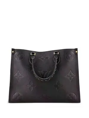 LOUIS VUITTON Onthego Tote Wild At Heart Monogram Empreinte Giant Mm Satchel - Black