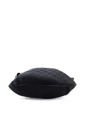Gucci Jolicoeur Messenger Bag Gg Canvas Crossbody Bag - Black