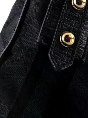 Gucci Jolicoeur Messenger Bag Gg Canvas Crossbody Bag - Black