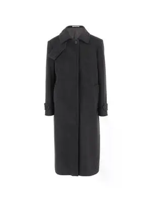Tagliatore Button-fastening Cashmere Coat - Grey