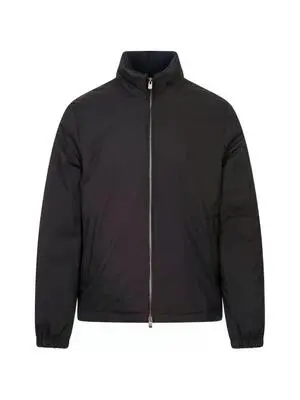 Agnona Logo-plaque Jacket - Black