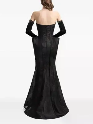 GEMY MAALOUF Beaded Mermaid Maxi Dress