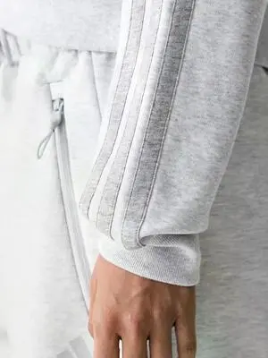 Adidas Logo-embroidered Zip-up Hoodie