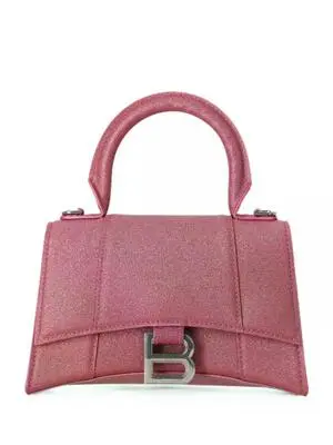 Balenciaga 2020s Hourglass Xs Top Handle Bag - Pink