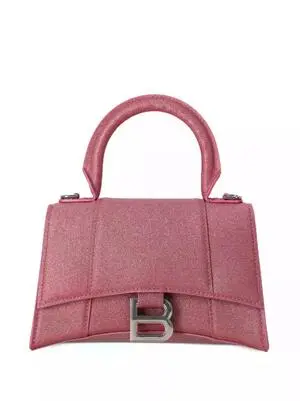 Balenciaga Hourglass Xs Top Handle Bag - Pink