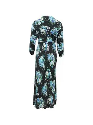 Rixo Floral Print Long Sleeve Maxi Dress