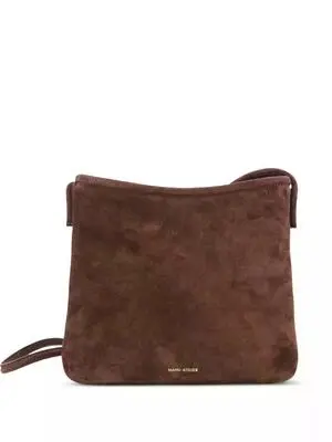 Manu Atelier Fidéle Suede Cross Body Bag - Brown