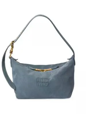 Miu Miu Spirit Suede Bag - Blue