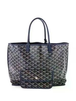 Goyard Anjou Reversible Coated Canvas Pm Tote Bag - Blue