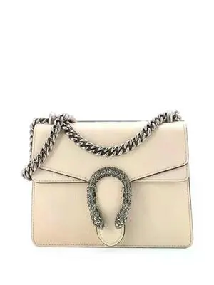 Gucci Dionysus Leather Mini Crossbody Bag - Neutrals