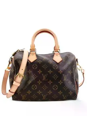 LOUIS VUITTON Speedy Bandouliere Monogram Canvas 25 Satchel - Brown