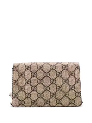Gucci Dionysus Gg Coated Canvas Super Mini Crossbody Bag
