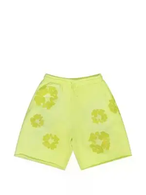 DENIM TEARS Mono Wreath Shorts - Yellow