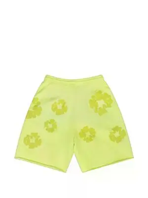 DENIM TEARS Mono Wreath Shorts - Yellow