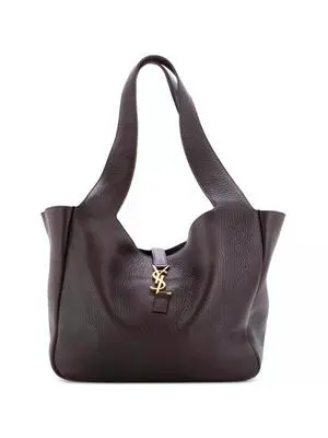 Saint Laurent Bea Leather Tote Bag - Brown