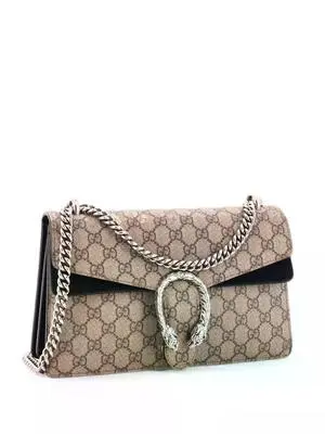 Gucci Dionysus Bag Gg Coated Canvas Small Shoulder Bag - Black
