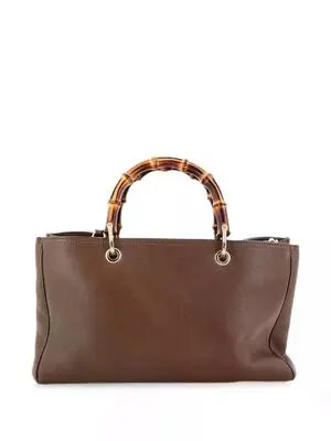 Gucci Bamboo Shopper Leather Medium Tote Bag