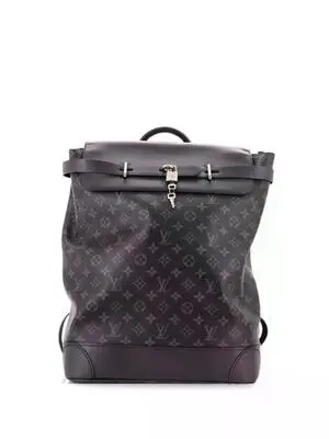 LOUIS VUITTON Steamer Monogram Eclipse Canvas Backpack - Black