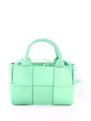 Bottega Veneta Arco Maxi Intrecciato Leather Candy Tote Bag - Blue