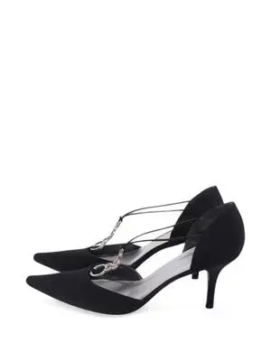 STUART WEITZMAN Embellished T-strap Pumps
