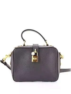 Dolce & Gabbana Treasure Box Bag Leather Small Satchel - Grey