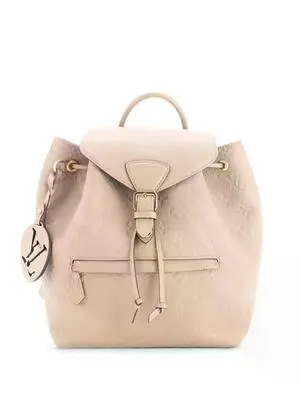 LOUIS VUITTON Montsouris Nm Monogram Empreinte Leather Pm Backpack - Grey