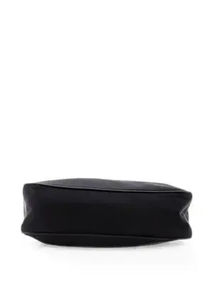 Prada Re-edition 2005 Tessuto With Saffiano Leather Mini Hobo Bag - Black