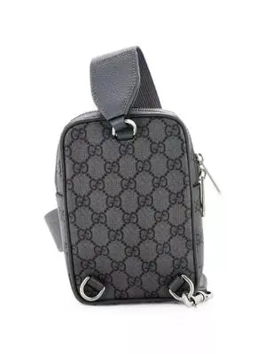 Gucci Ophidia Sling Bag Gg Coated Canvas Mini Crossbody Bag - Grey
