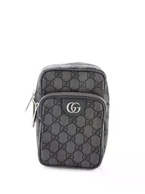 Gucci Ophidia Gg Coated Canvas Mini Crossbody Bag - Grey