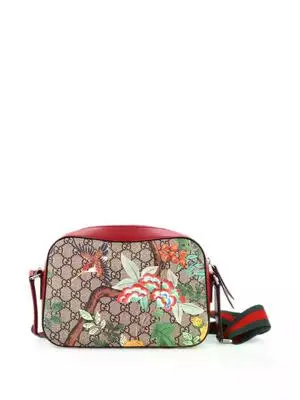 Gucci Camera Tian Print Gg Coated Canvas Medium Shoulder Bag