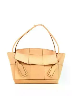 Bottega Veneta Maxi Intrecciato Leather Shoulder Bag - Brown