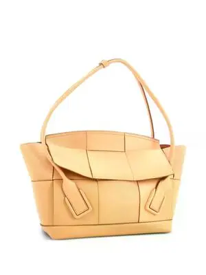 Bottega Veneta Maxi Intrecciato Leather Shoulder Bag - Brown