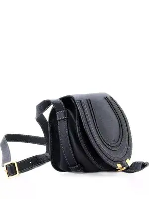 Chloé Marcie Leather Small Crossbody Bag - Black