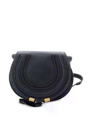 Chloé Marcie Leather Small Crossbody Bag - Black