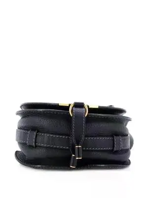 Chloé Marcie Leather Small Crossbody Bag - Black