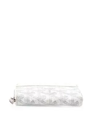 Goyard Matignon Zip Wallet Coated Canvas With Leather Pm Small Wallets