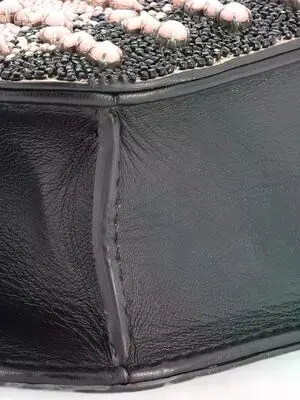 Valentino Garavani Glam Lock Beaded Leather Mini Shoulder Bag