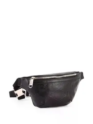 Gucci Gg Embossed Perforated Leather Small Belt Bag