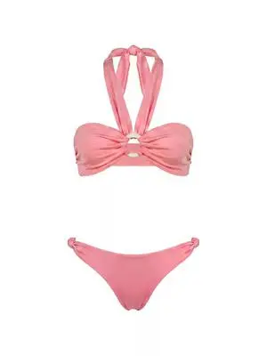 Anjuna Maiad Ring-detail Bikini - Pink