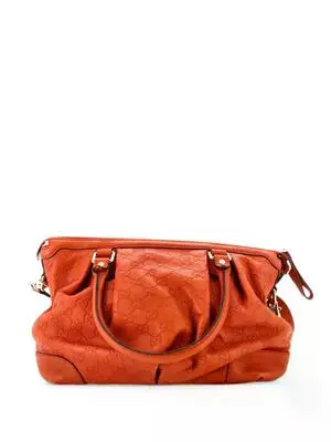 Gucci Sukey Top Handle Guccissima Leather Medium Satchel - Brown