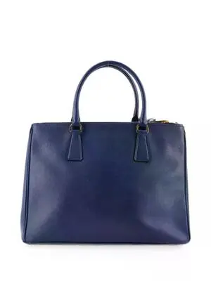 Prada Double Zip Lux Saffiano Leather Medium Tote Bag