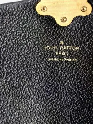 LOUIS VUITTON Clapton Handbag Damier Leather Pm Crossbody Bag - Black