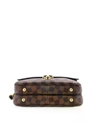 LOUIS VUITTON Clapton Handbag Damier Leather Pm Crossbody Bag - Black