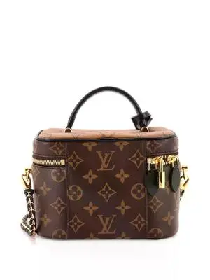 LOUIS VUITTON Vanity Handbag Reverse Monogram Canvas Pm Satchel
