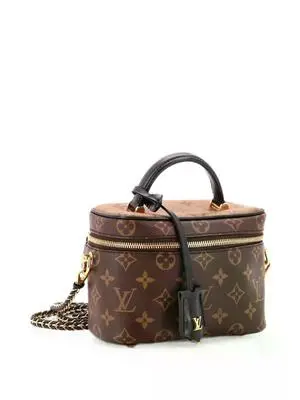 LOUIS VUITTON Vanity Handbag Reverse Monogram Canvas Pm Satchel