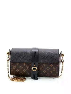 LOUIS VUITTON Monogram Canvas And Epi Leather Clutch Bag
