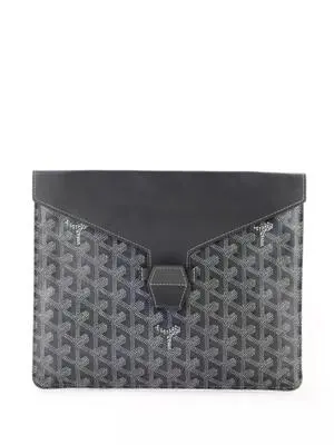 Goyard Camondo Horizontal Ii Coated Canvas Mm Clutch Bag - Grey